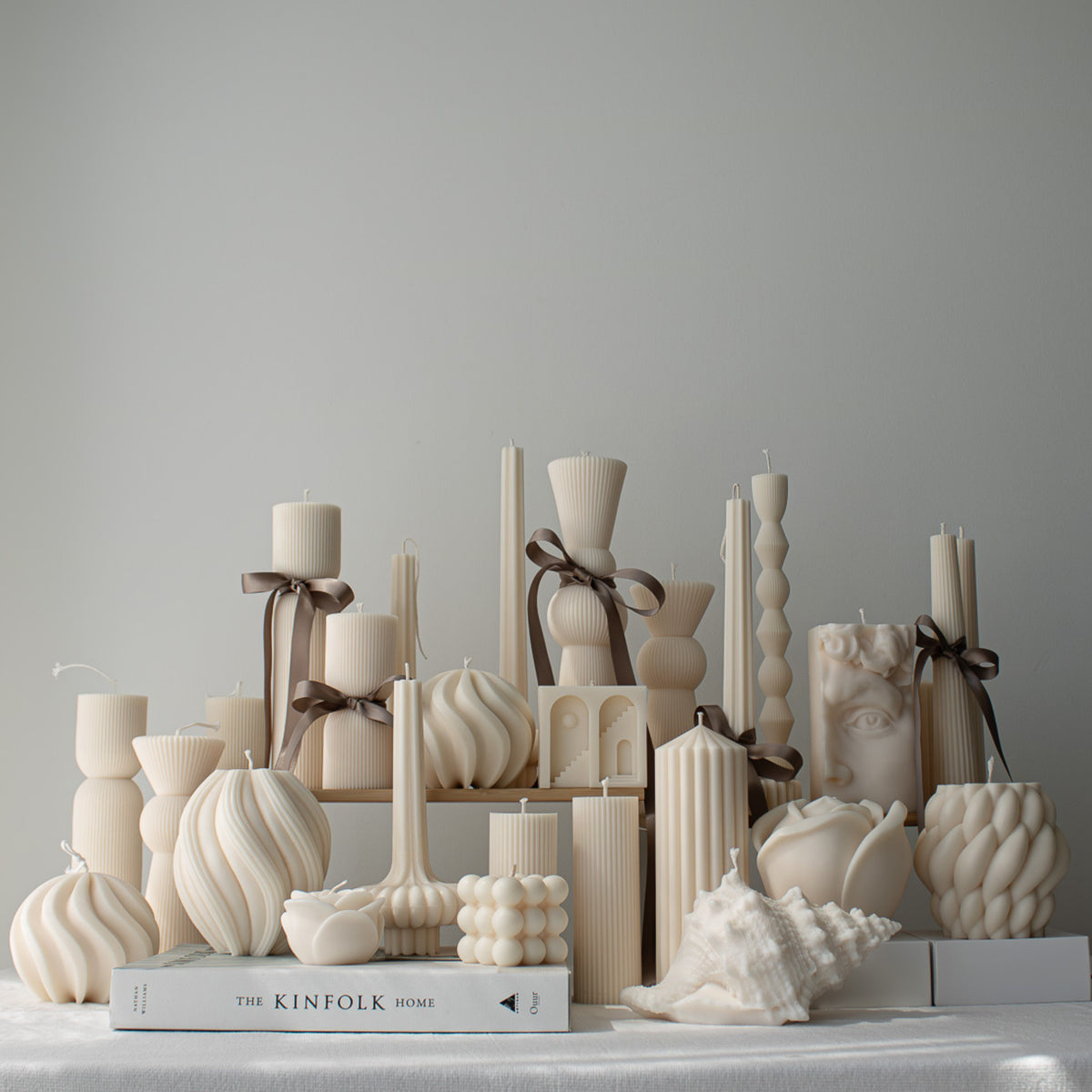 Elegant Sculptural And Decorative Soy Candles | Minimalist Home Decor ...